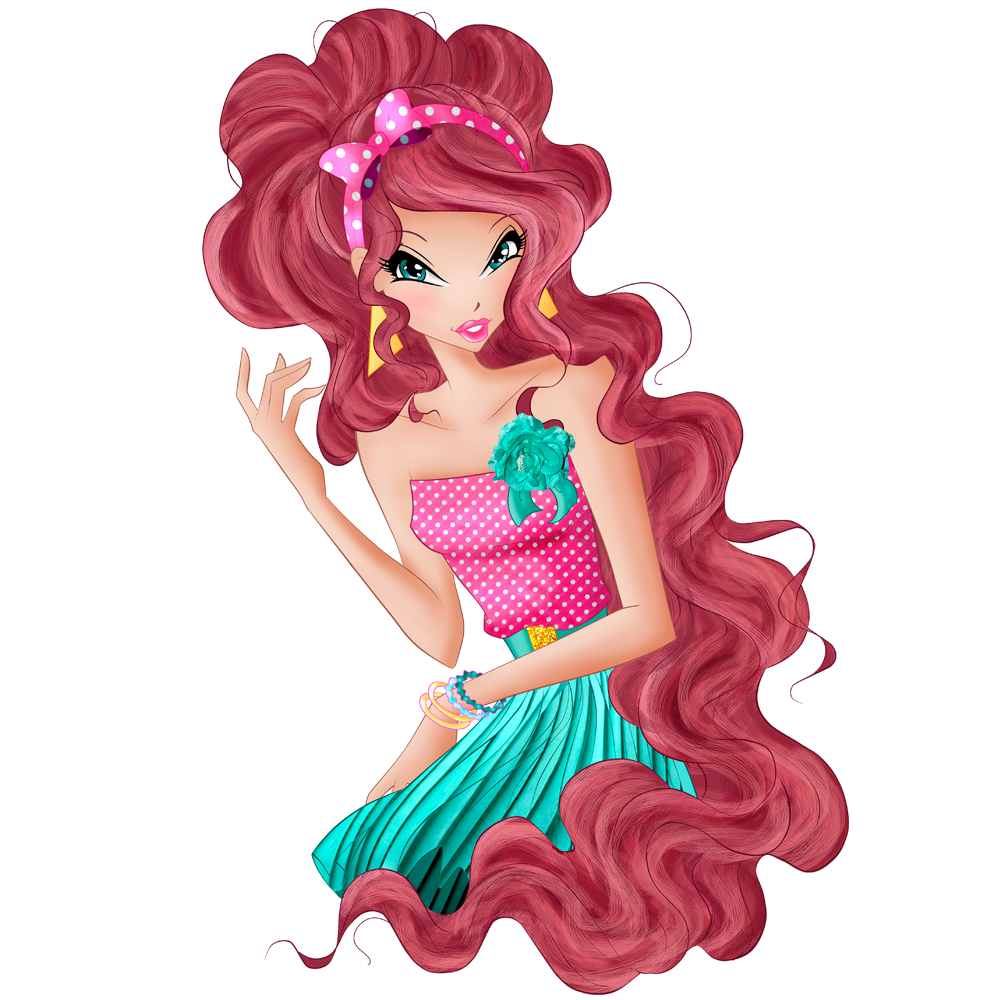 World of Winx new pictures: Chef Chic fashion - Winx in dotted dresses ...