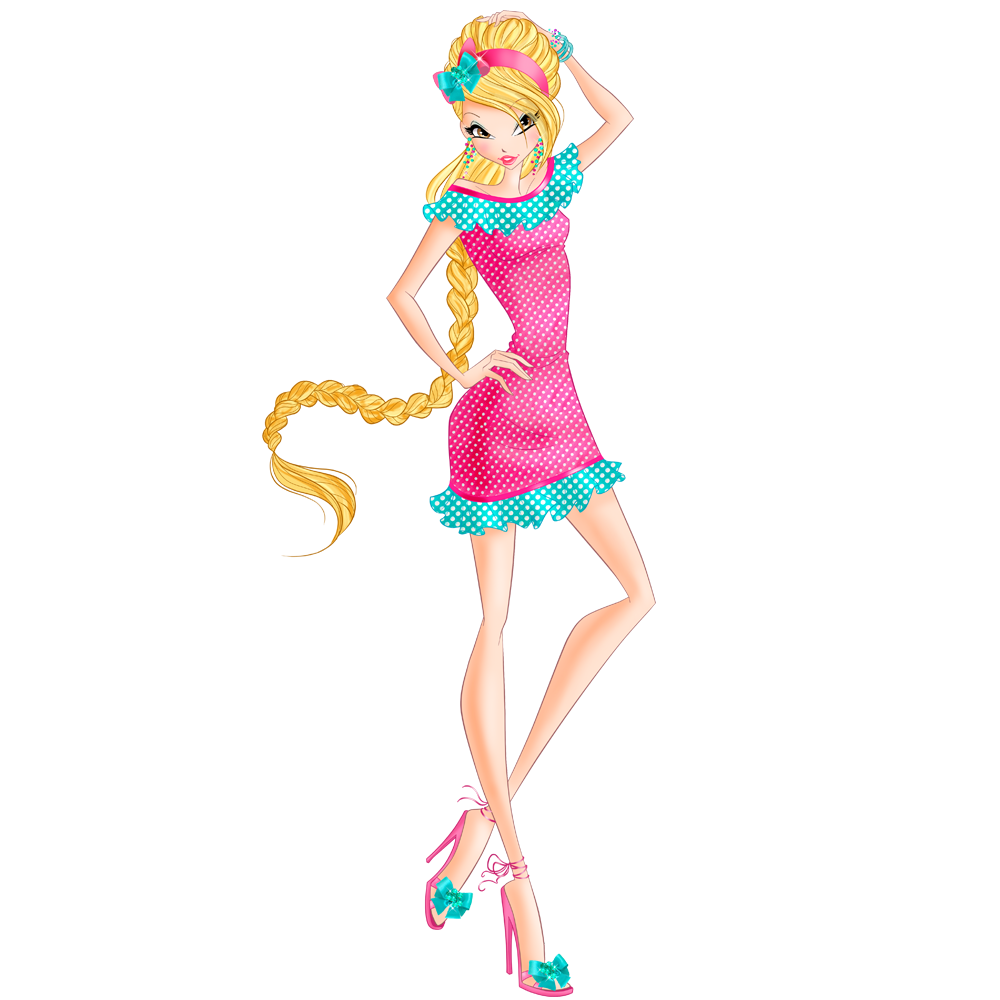 World of Winx new pictures: Chef Chic fashion - Winx in dotted dresses ...