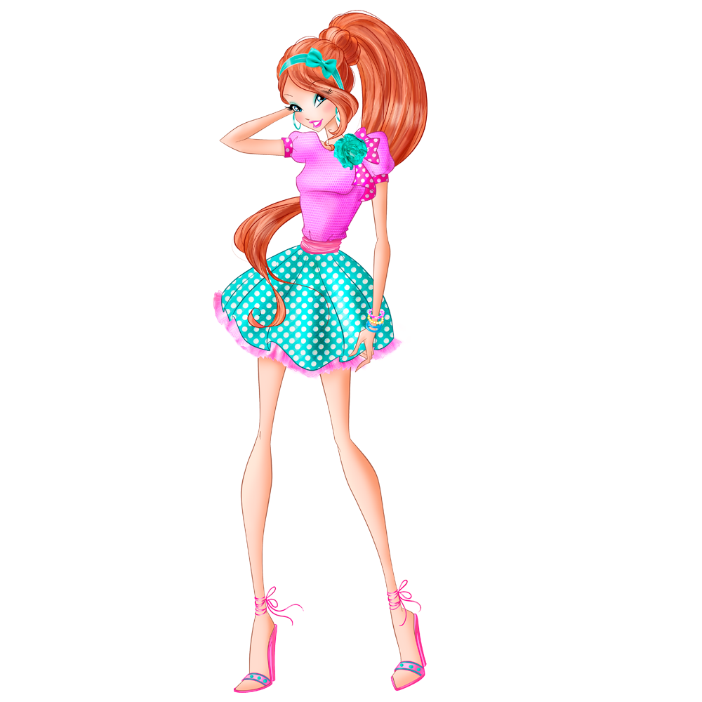 World of Winx new pictures: Chef Chic fashion - Winx in dotted dresses ...
