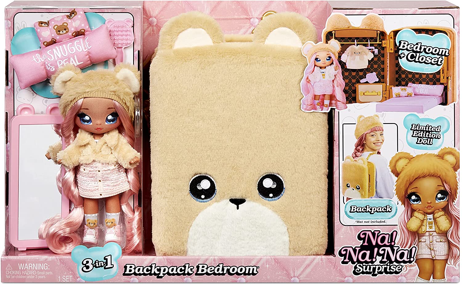 Na Na Na Surprise new 3 in 1 Backpack Bedroom playsets: Sarah Snuggles ...