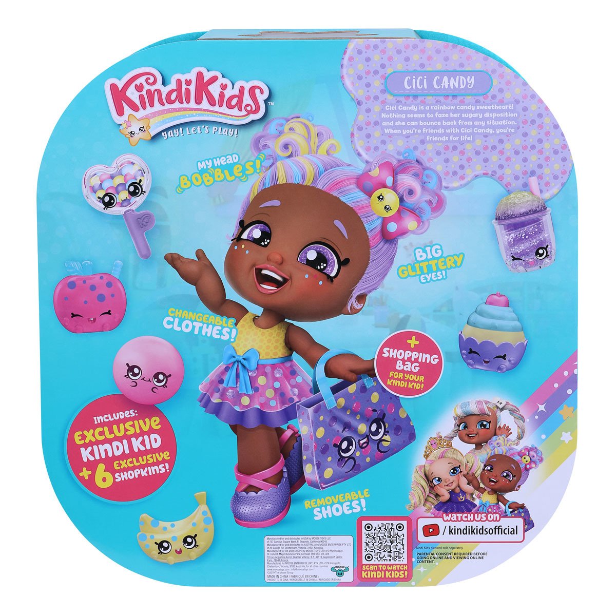 New Kindi Kids Sweet Treat Friends dolls with shopping bag: Cici Candy ...