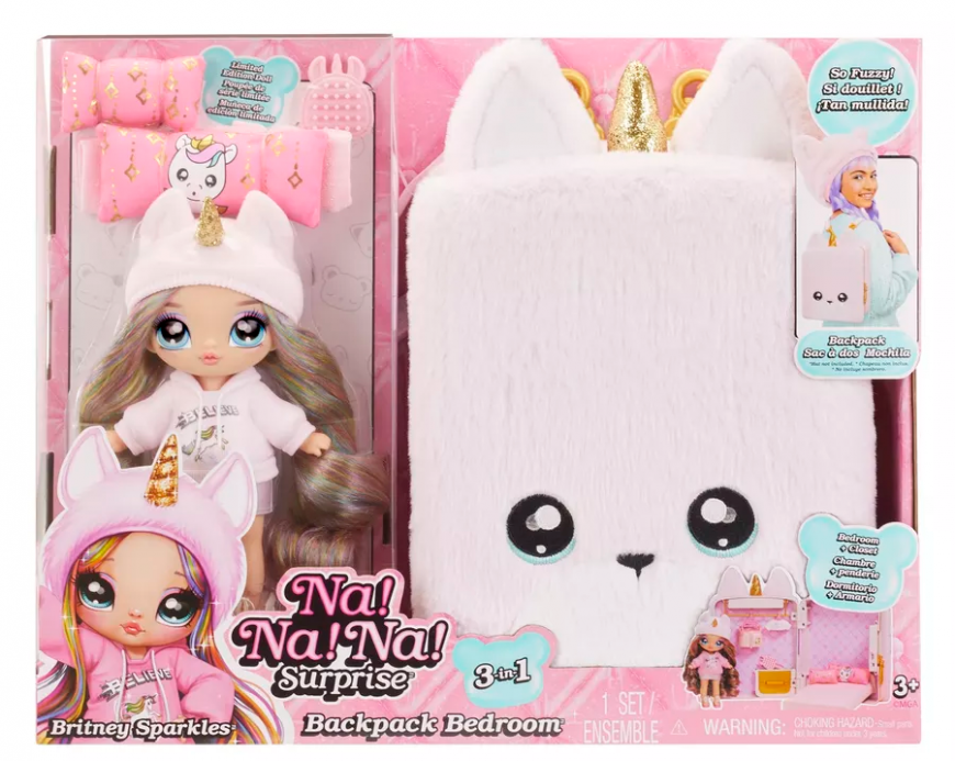Na Na Na Surprise 3-in-1 Backpack Bedroom Unicorn Playsets - Britney ...