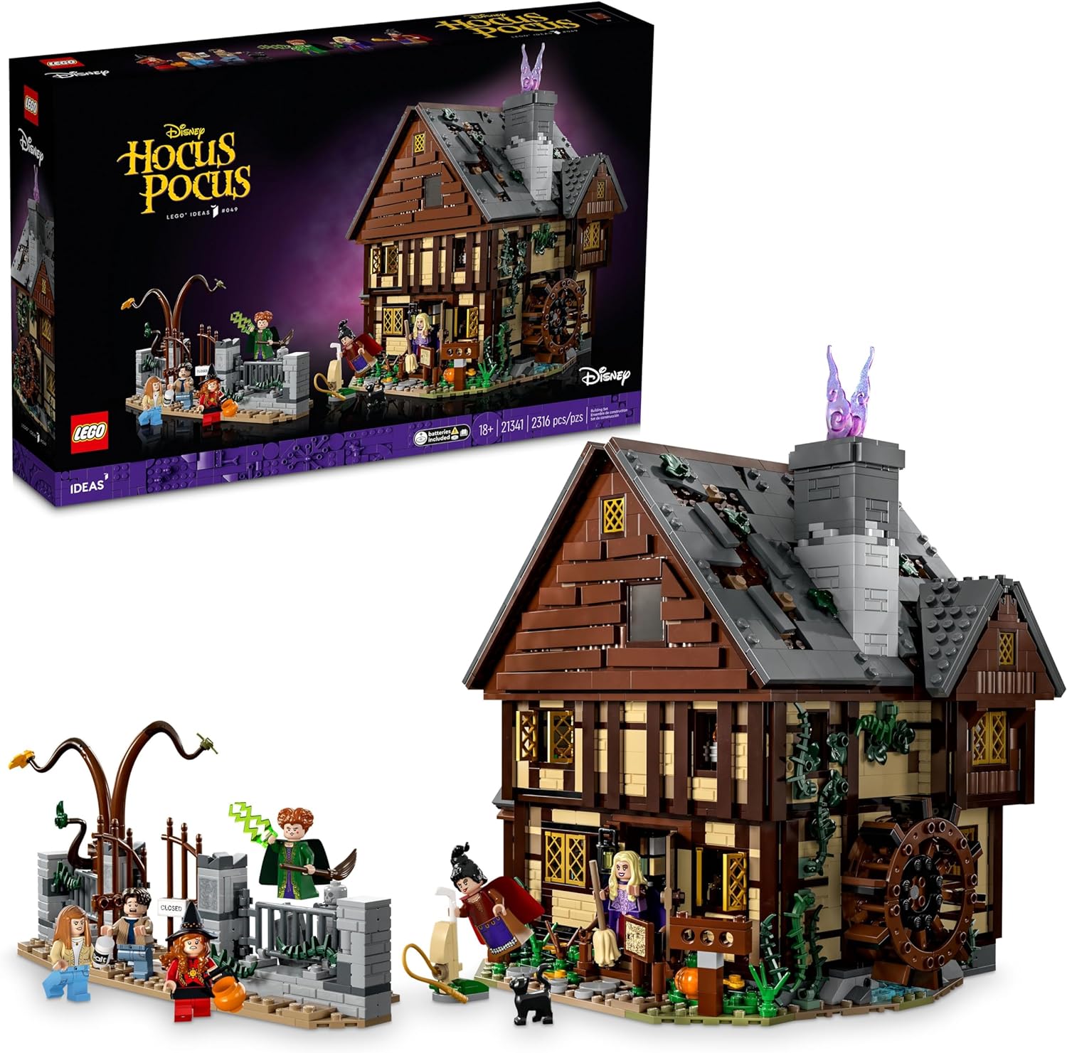 LEGO Disney Hocus Pocus: The Sanderson Sisters' Cottage - YouLoveIt.com