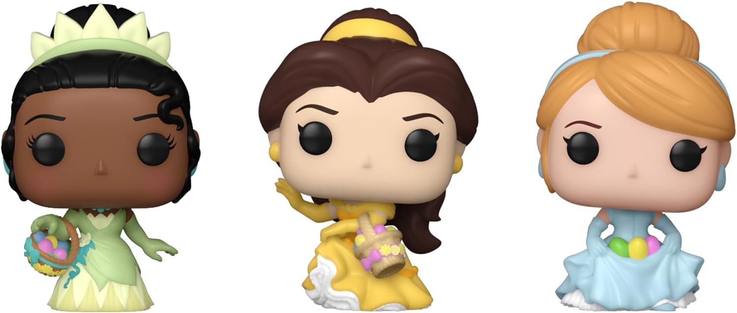 Funko Pocket Pop!: Disney Princesses - Easter Tiana, Belle and ...