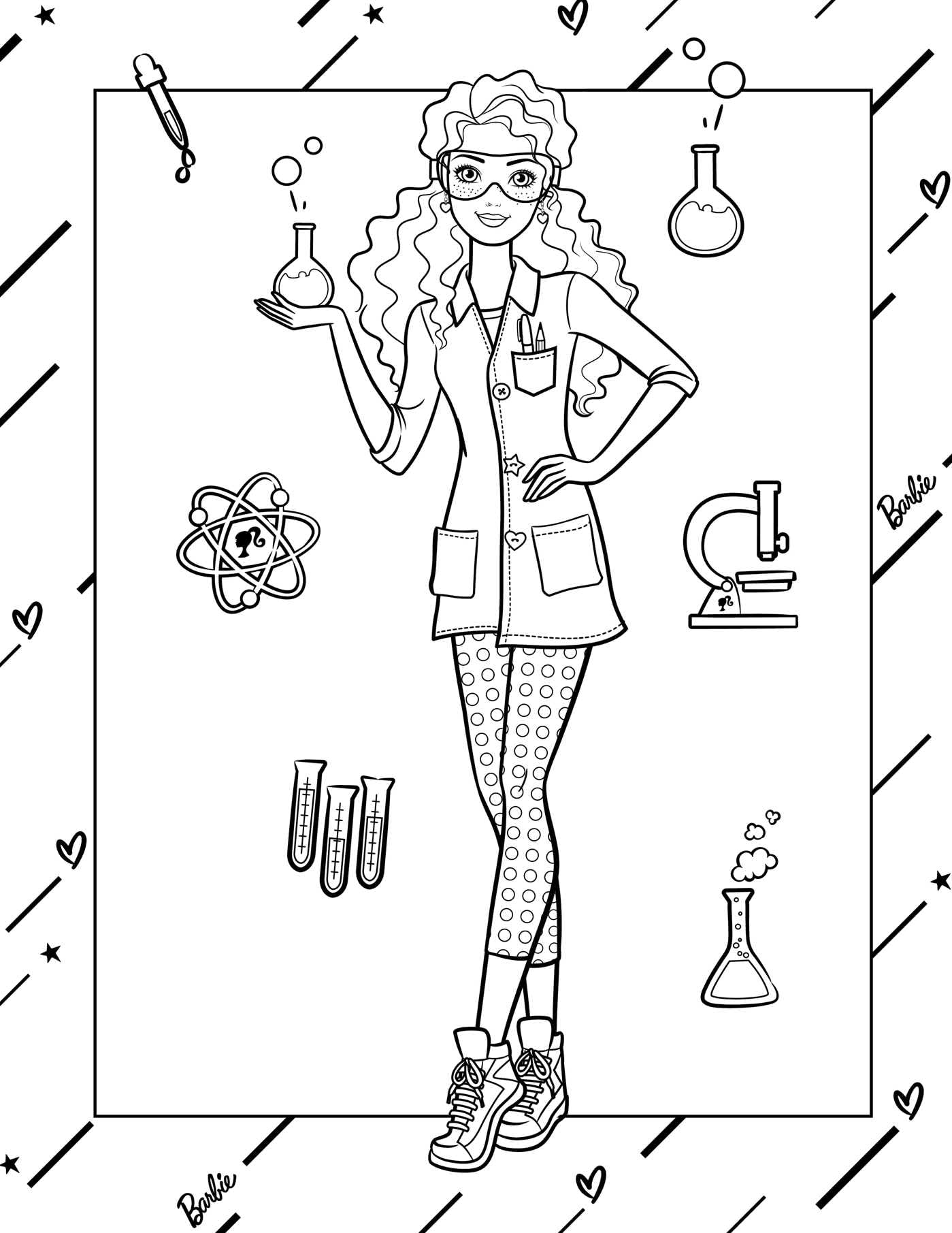 barbie doctor coloring pages
