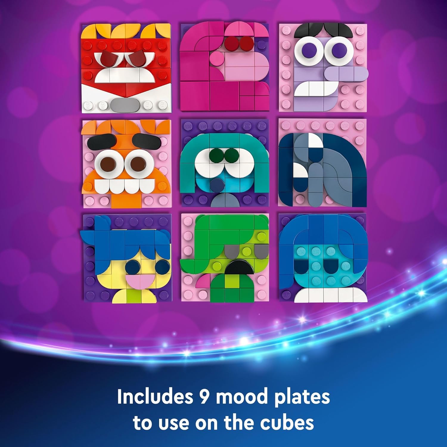 LEGO Disney Inside Out 2 Mood Cubes with Joy and Anxiety figures ...