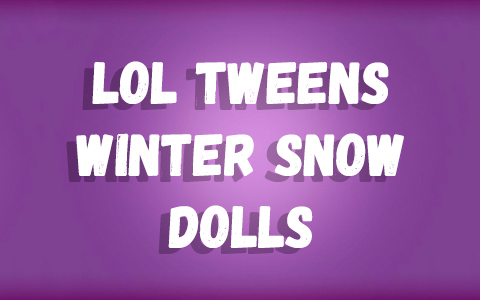 LOL Surprise Winter Snow tots dolls - YouLoveIt.com
