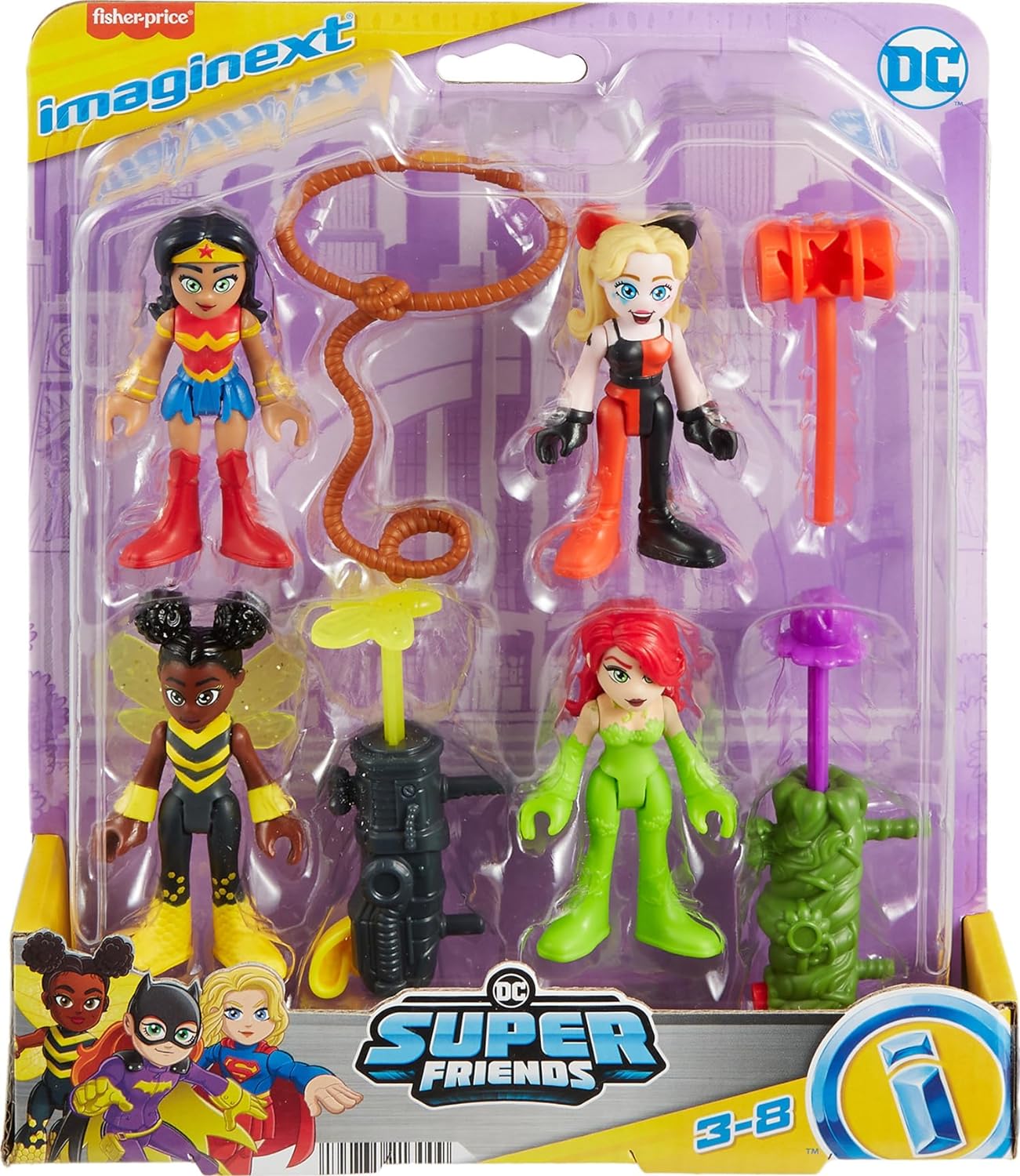 Fisher-Price Imaginext DC Super Friends Rivals figure set with Wonder ...