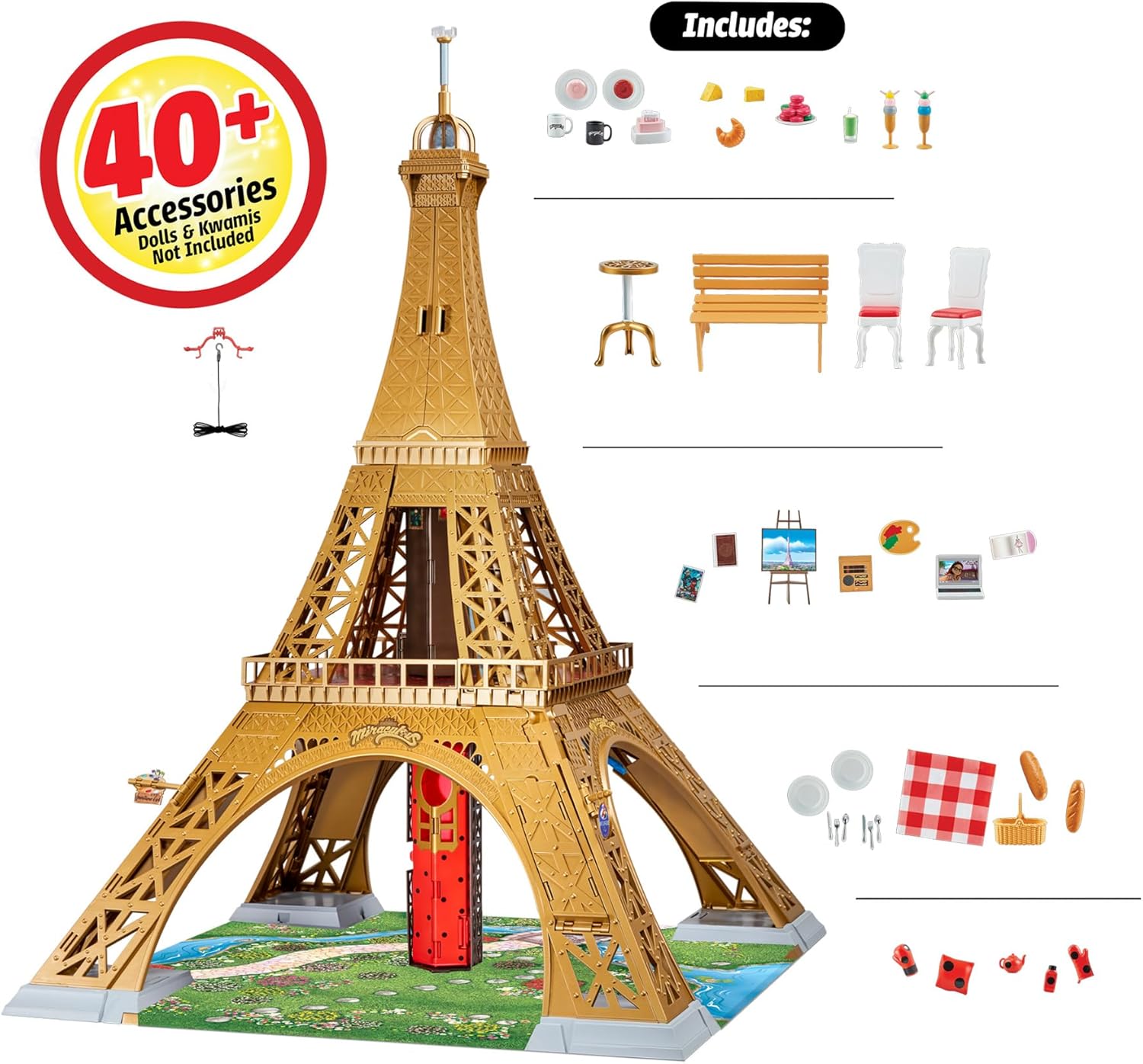 Miraculous Ladybug Paris Heroez Eiffel Tower Playset - YouLoveIt.com
