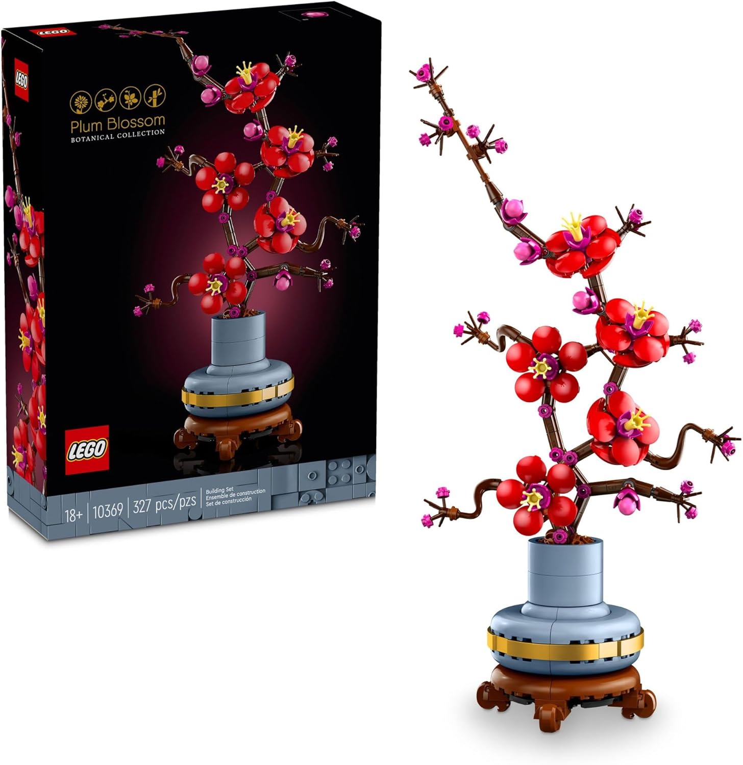 LEGO Icons Plum Blossom Flower Decor - YouLoveIt.com