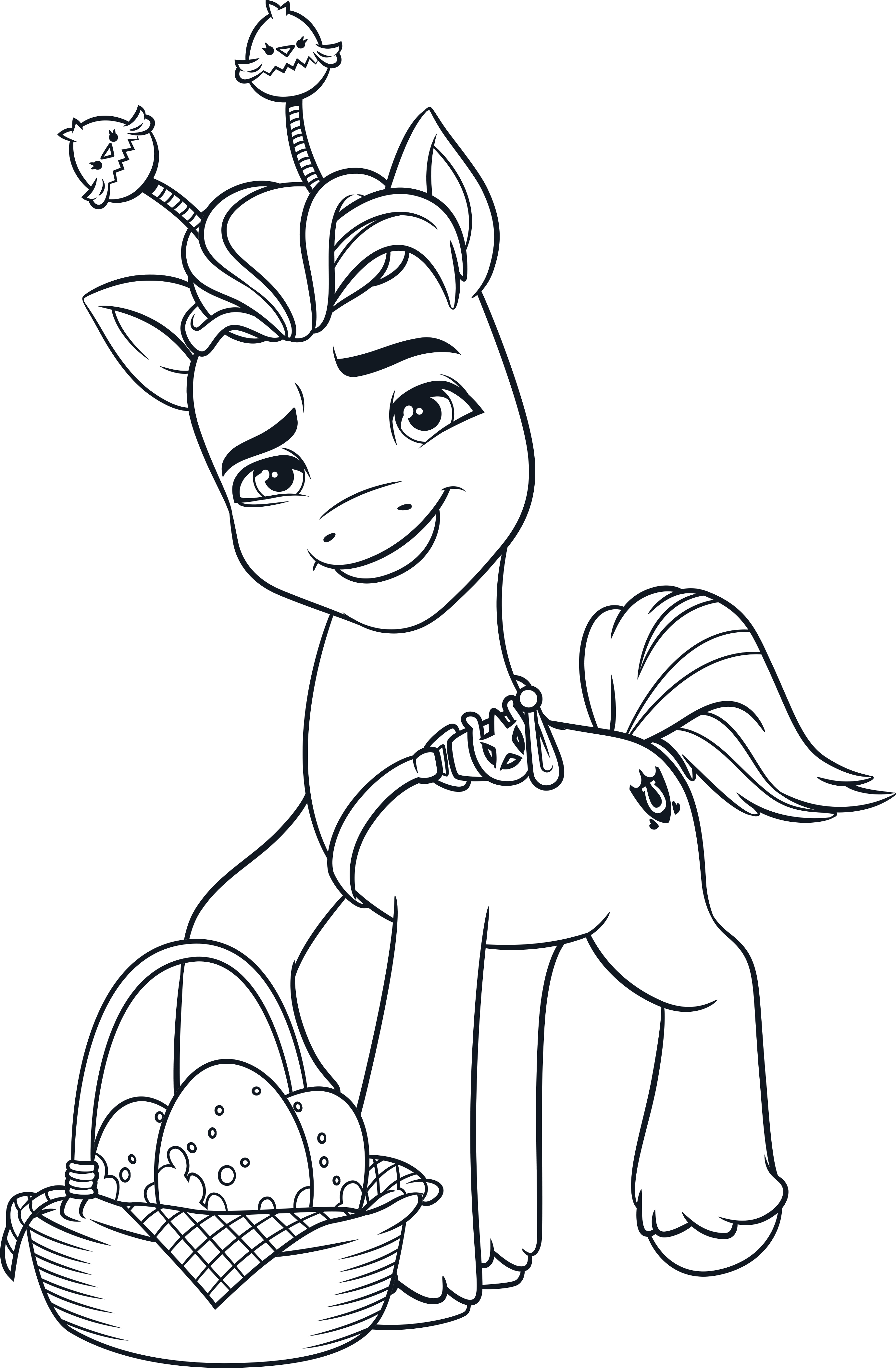 sparky my little pony coloring pages