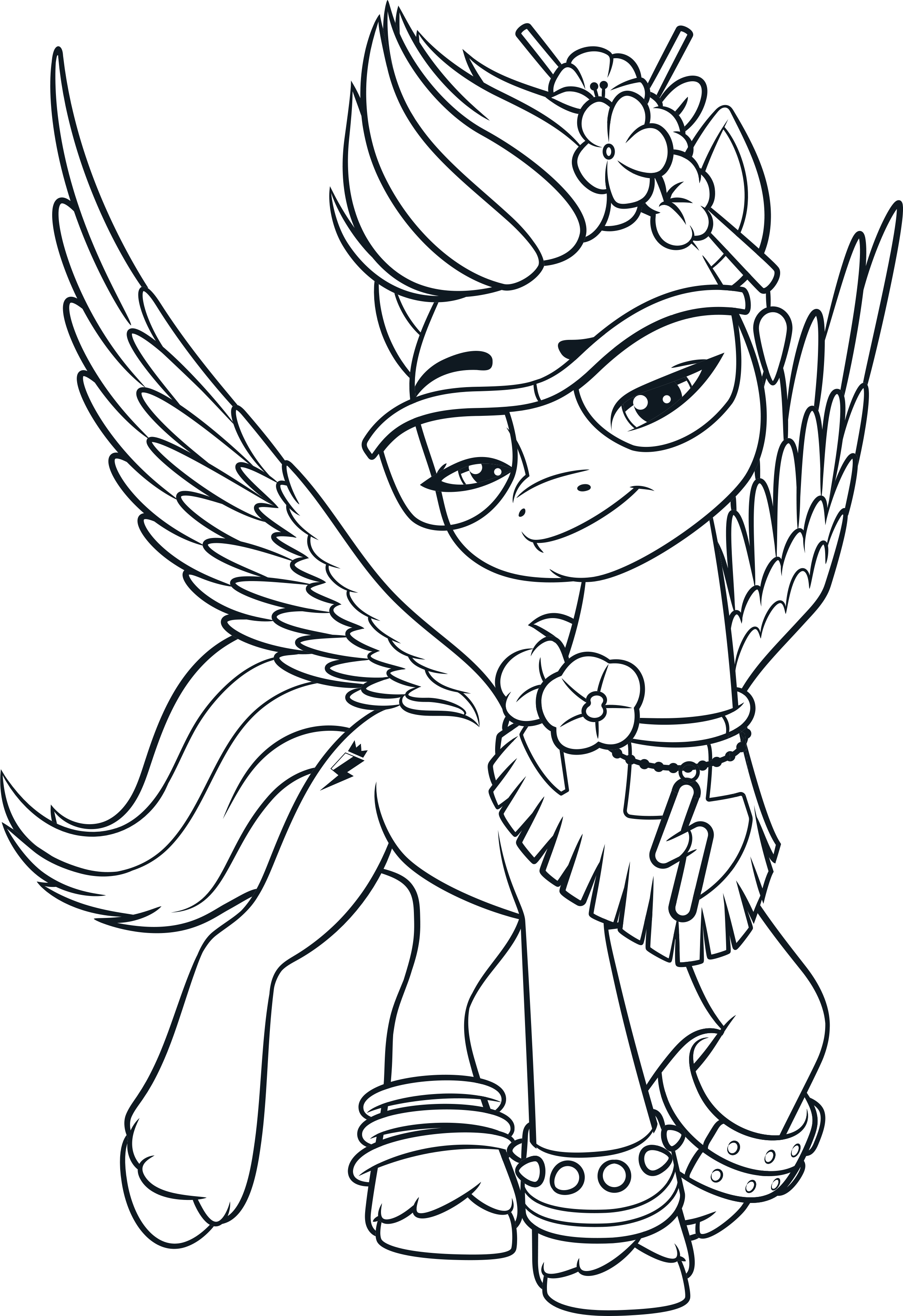 twilight sparkle with wings coloring pages