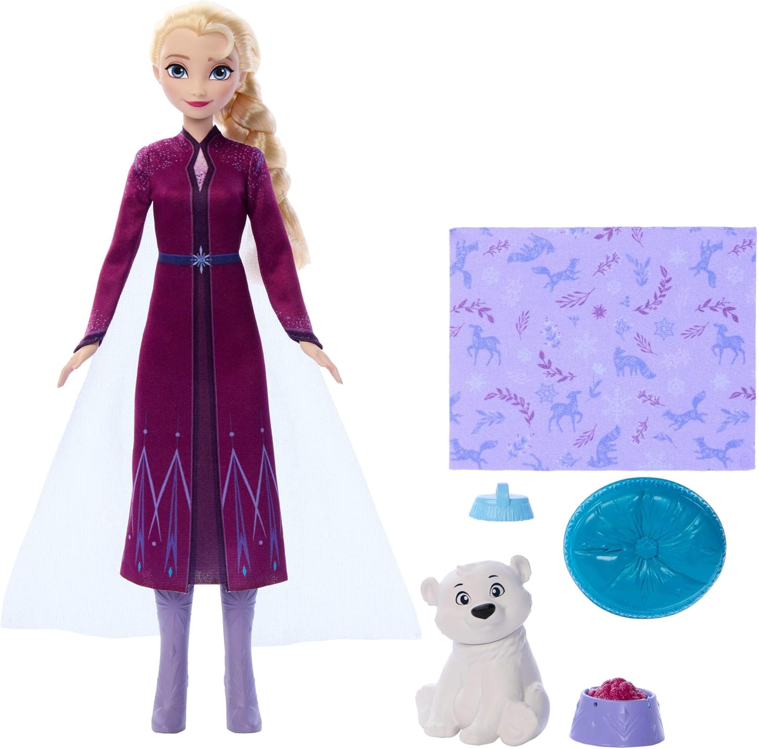 Disney Frozen Elsa and Baby Bear Set with Disney Frozen Anna and Baby ...