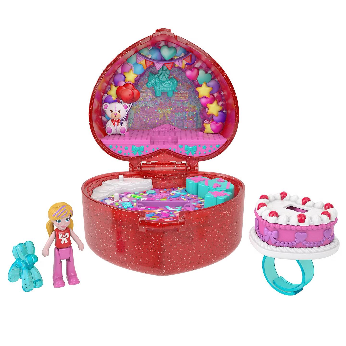 Polly Pocket Ruby Red Ring Box Mattel 80th Anniversary - YouLoveIt.com