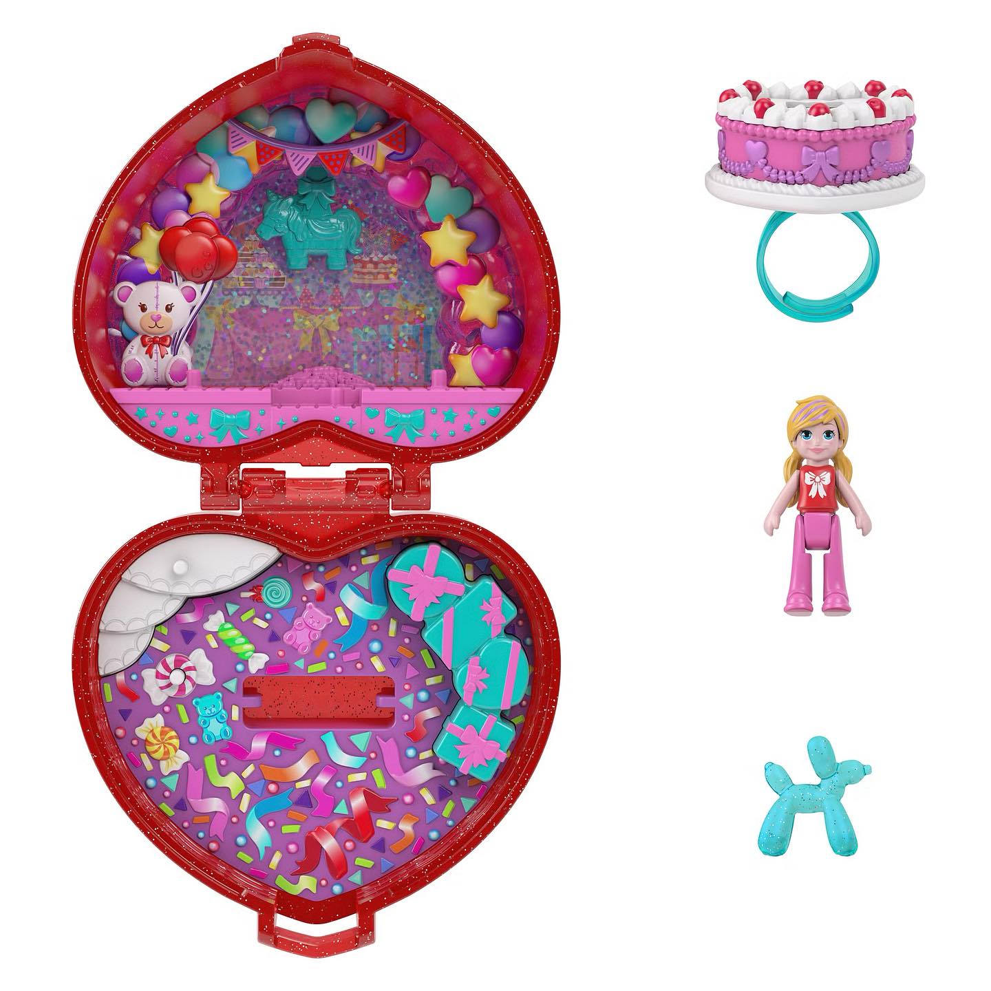 Polly Pocket Ruby Red Ring Box Mattel 80th Anniversary - YouLoveIt.com