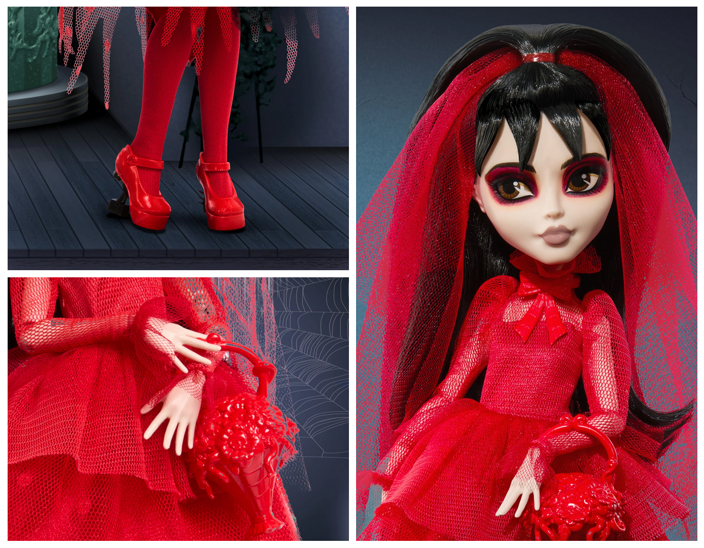 Monster High Skullector Beetlejuice 2-pack dolls in weeding outfits ...