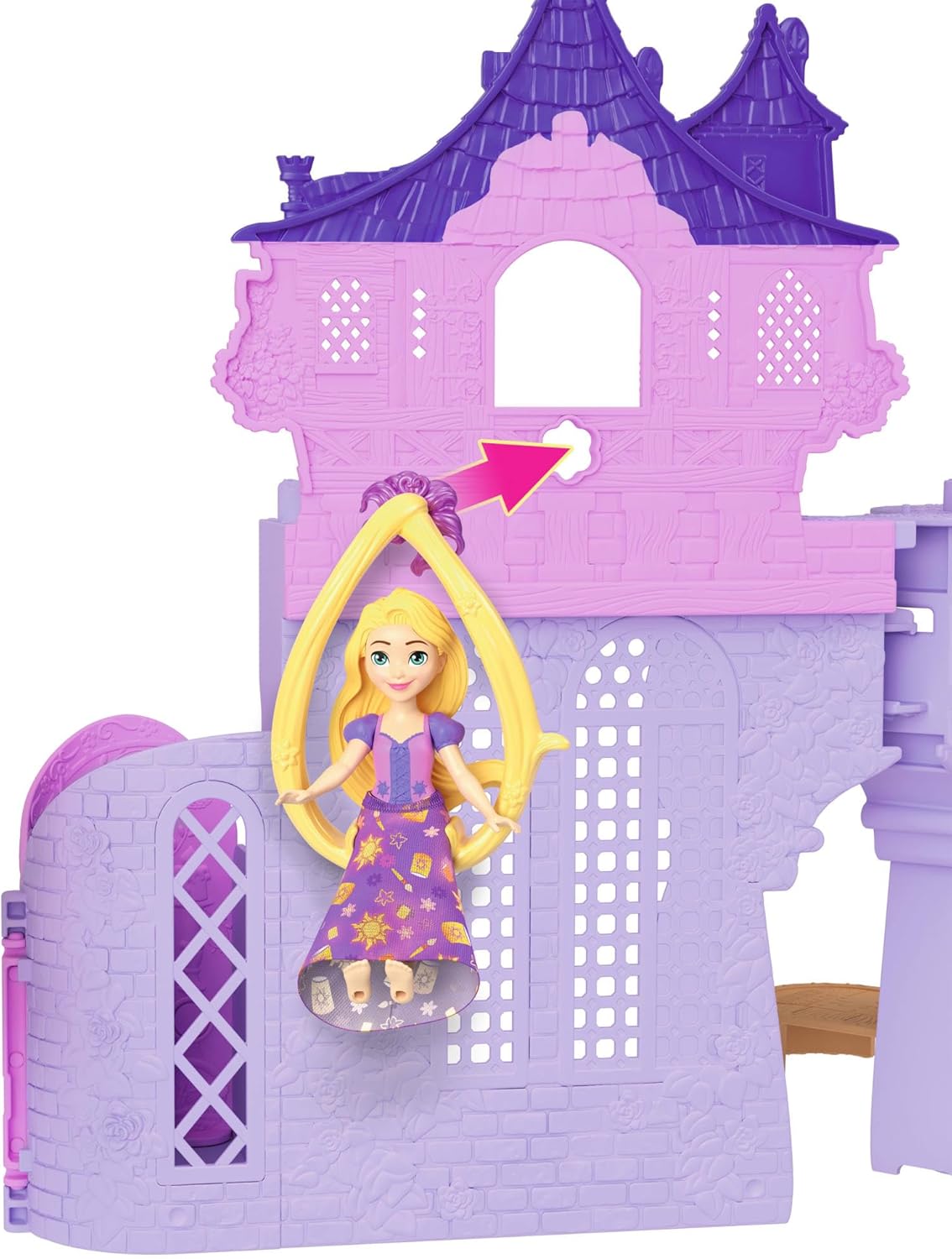 Mattel Disney Princess Rapunzel Tower Storytime Stackers Doll House ...