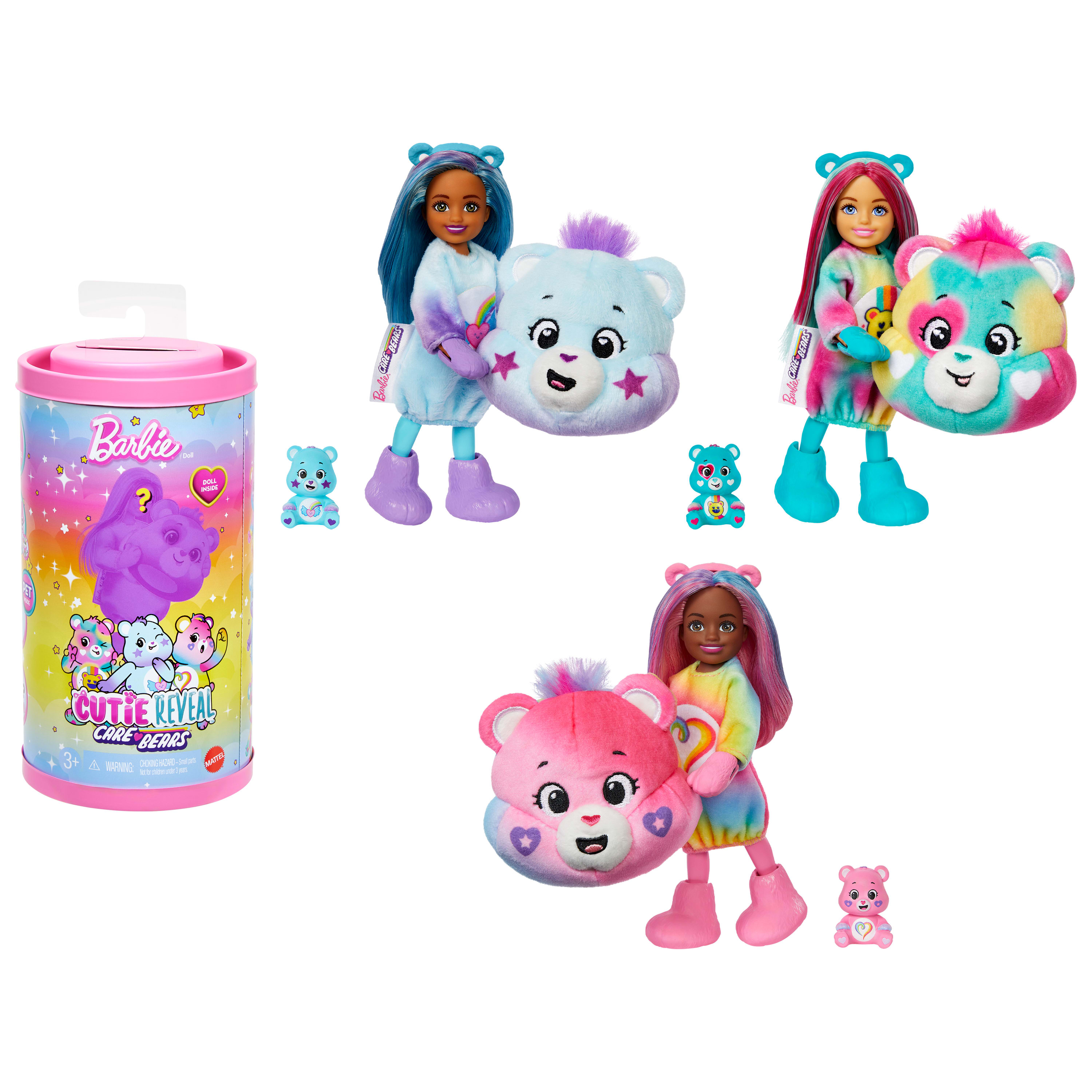 Barbie Cutie Reveal Care Bears series 2 Chelsea dolls - YouLoveIt.com