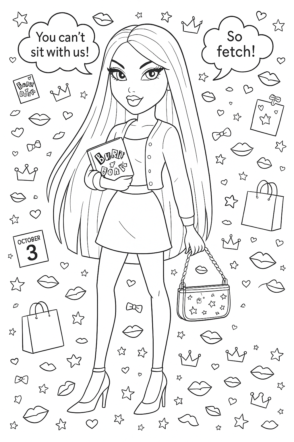 karen coloring sheet
