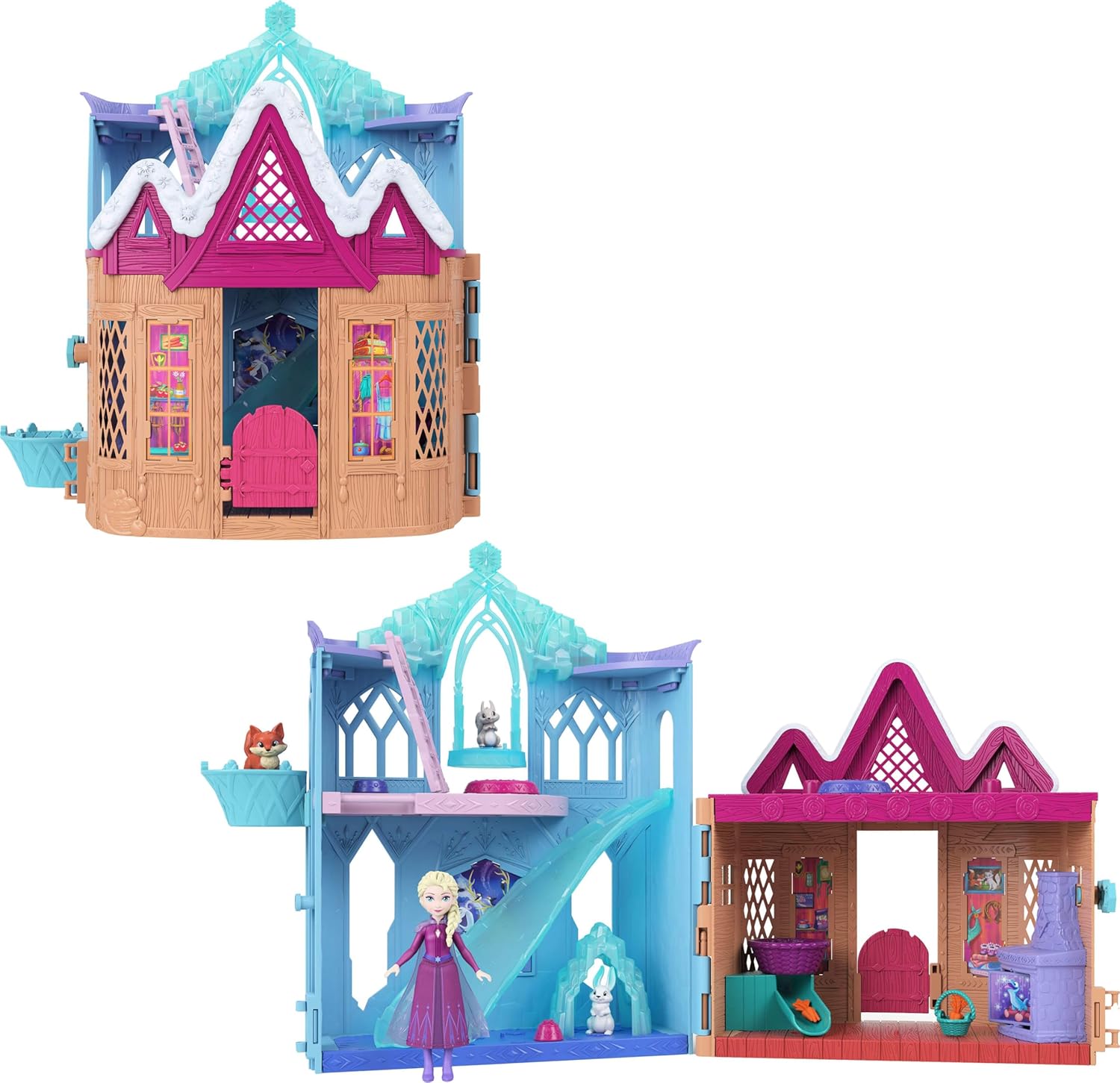 Disney Frozen Storytime Stackers Winter animal fun playset with Elsa ...