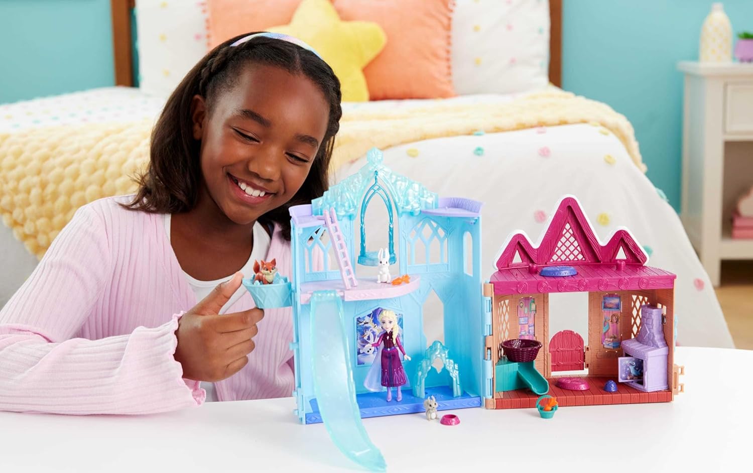 Disney Frozen Storytime Stackers Winter animal fun playset with Elsa ...
