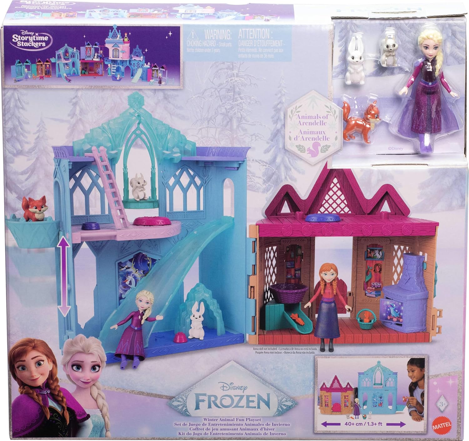 Disney Frozen Storytime Stackers Winter animal fun playset with Elsa ...