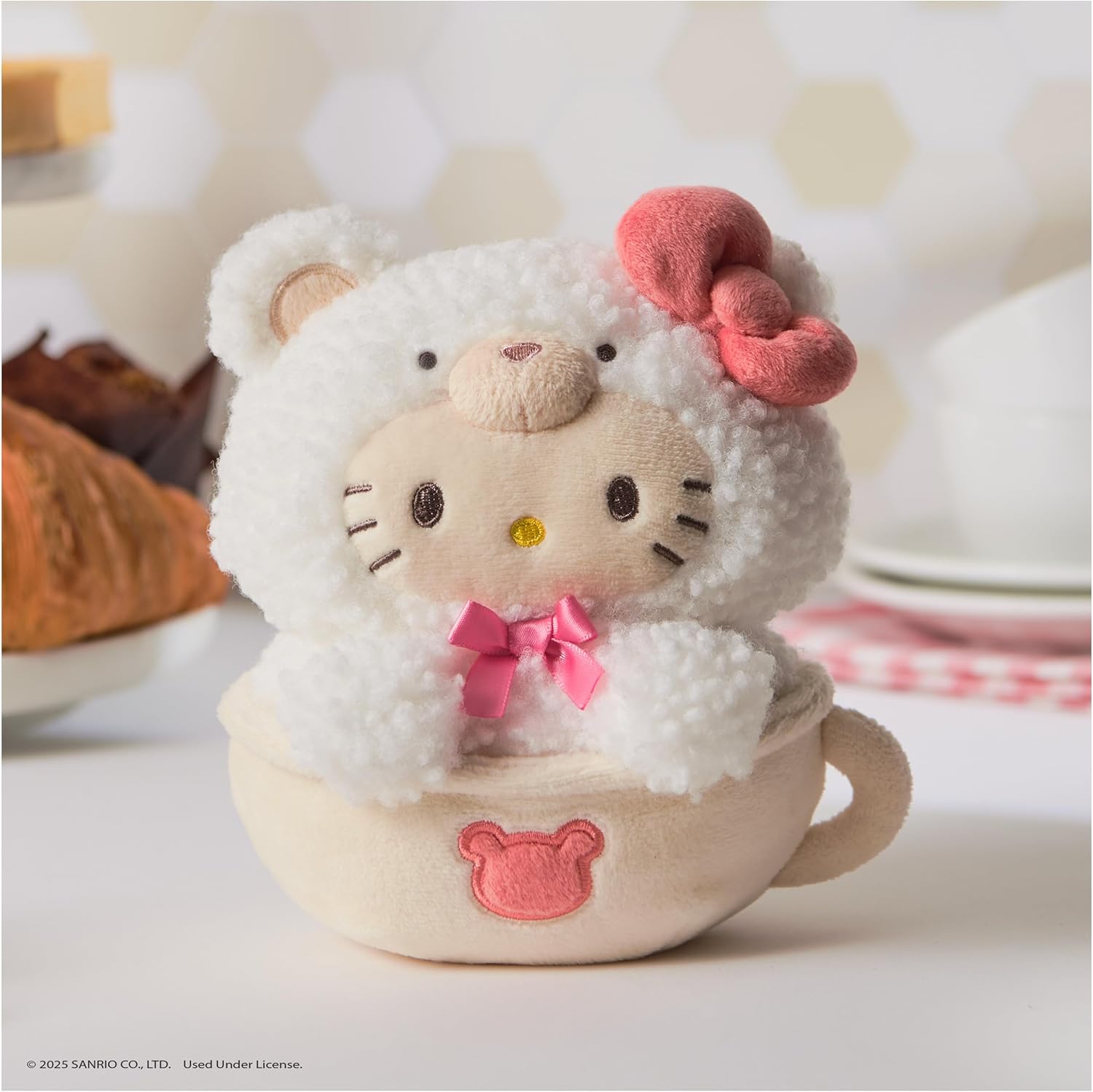 Hello Kitty Café Latte Teddy Bear Plush from GUND - YouLoveIt.com