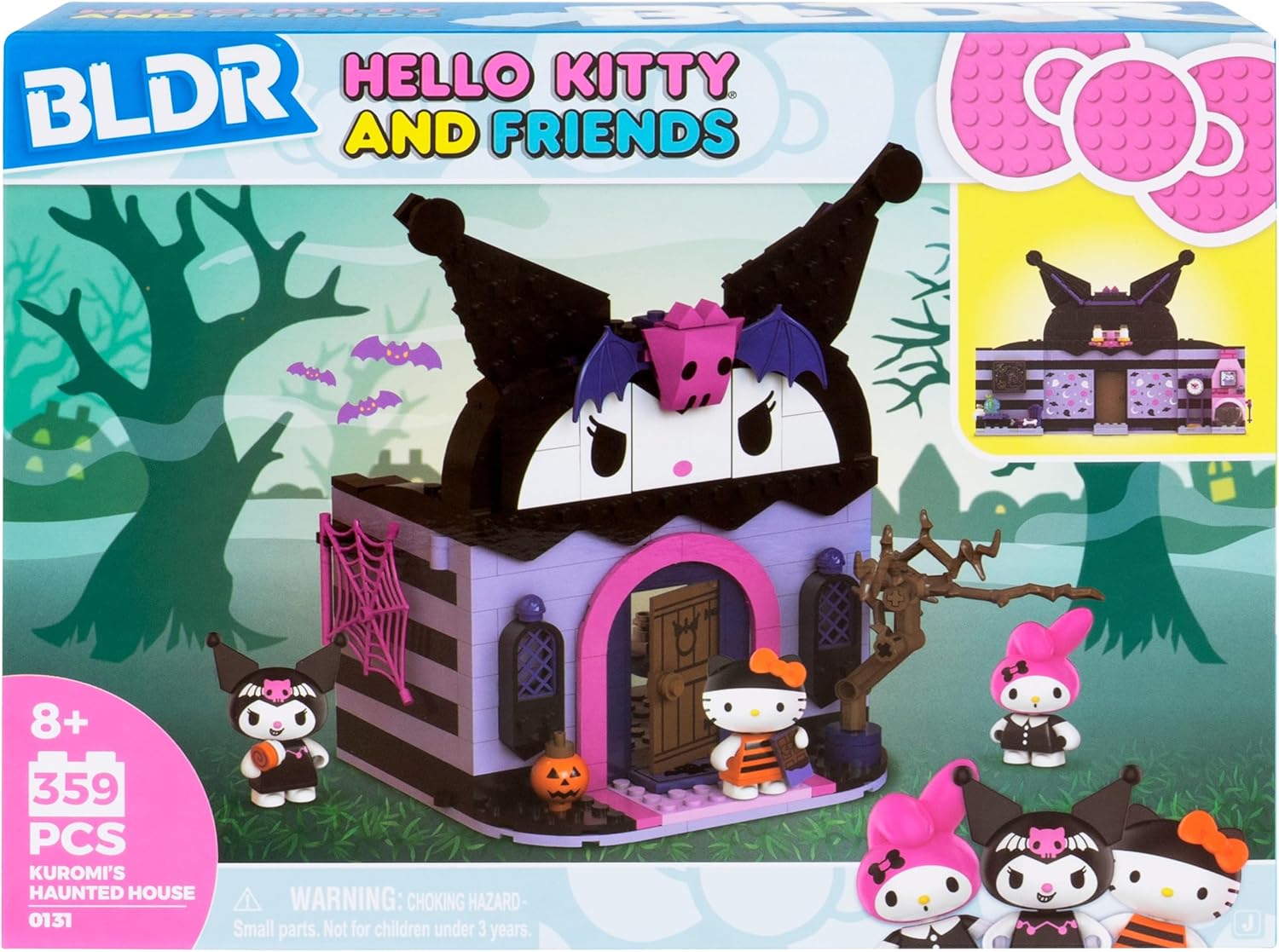 Hello Kitty and Friends Kuromi’s Haunted House Building Set - YouLoveIt.com