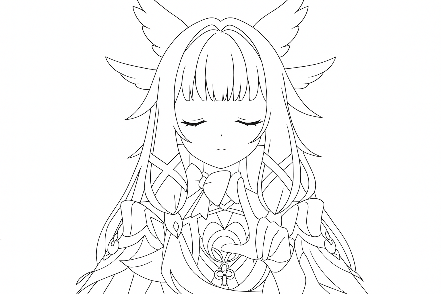 Genshin Impact Nod-Krai coloring pages: Nicole Reeyn, Aino, Varka ...