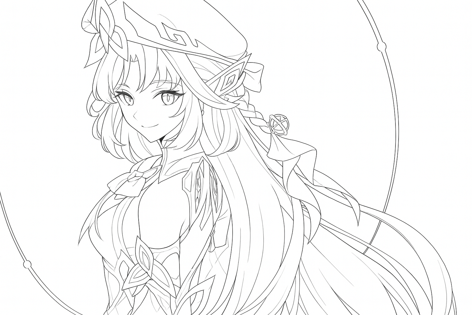 Genshin Impact Nod-Krai coloring pages: Nicole Reeyn, Aino, Varka ...