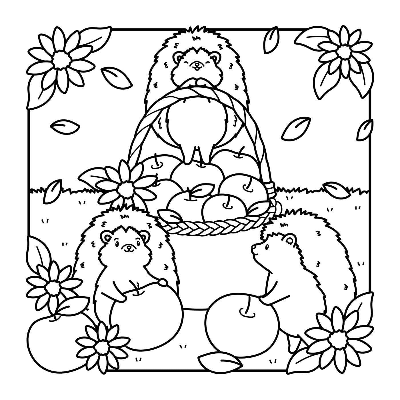 The Comfy Fall Coloring Book (Cute and Cozy) - YouLoveIt.com