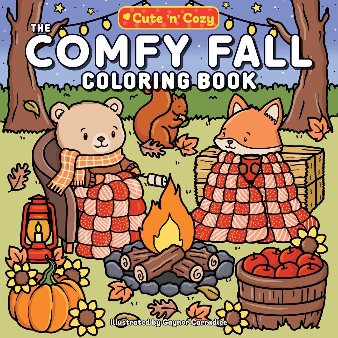 The Comfy Fall Coloring Book (Cute and Cozy) - YouLoveIt.com