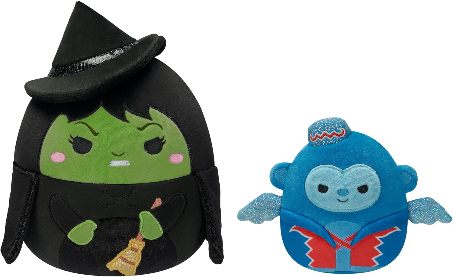 Squishmallows Original “The Wizard of Oz” 8in Wicked Witch + 4in Winged ...
