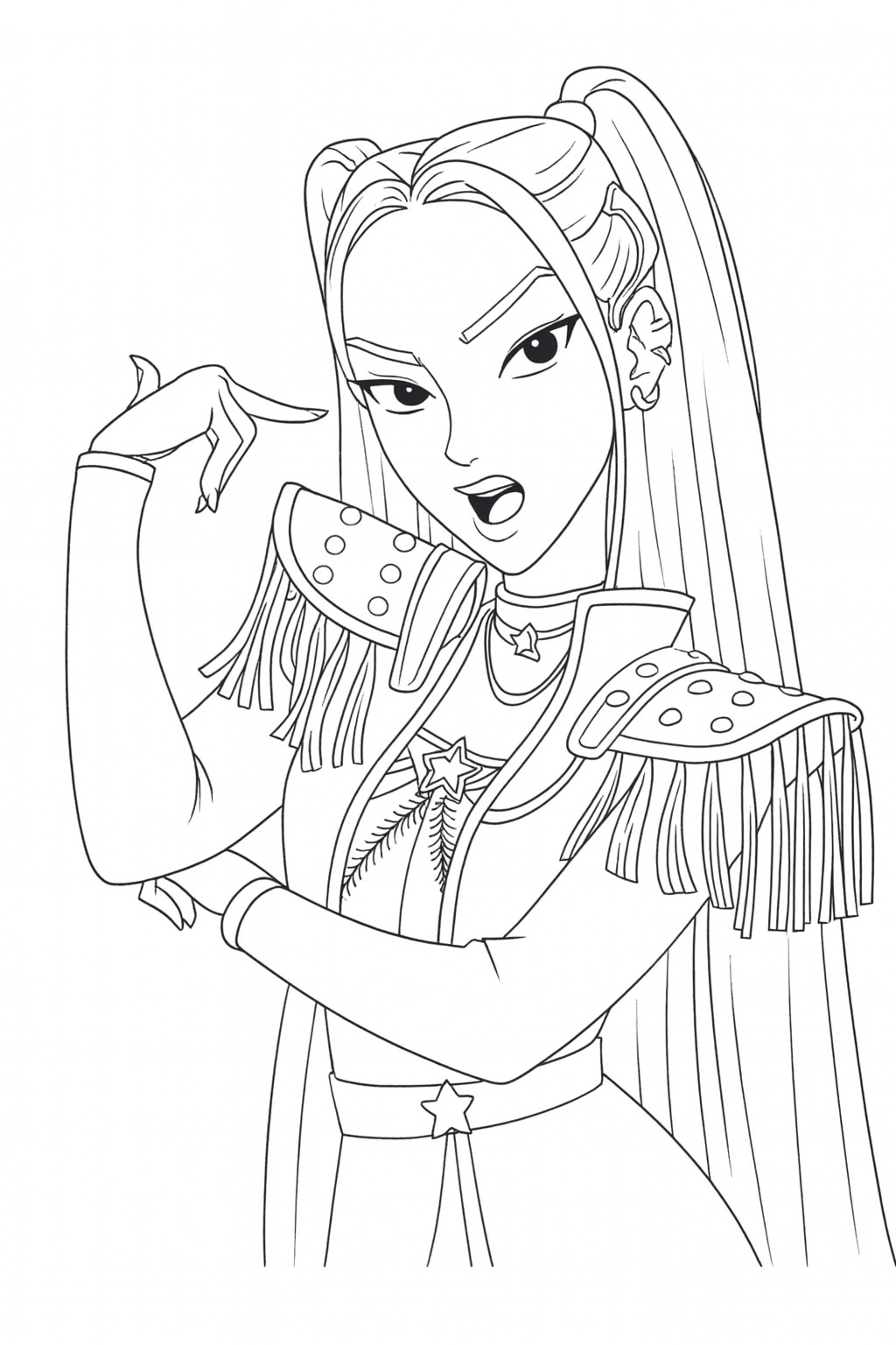 k pop coloring pages printable