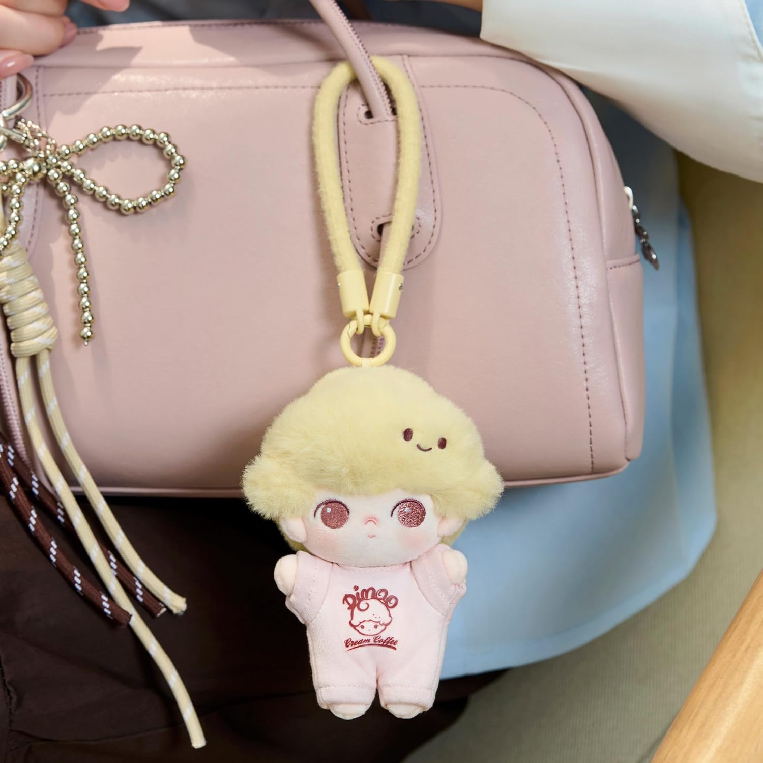 POP MART DIMOO Crush on Coffee Series-Soft-faced Plush Keychain ...