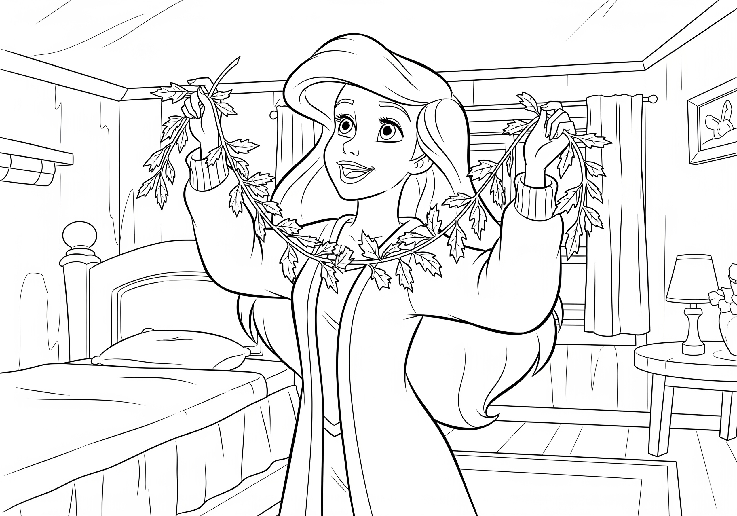 disney fall coloring pages for kids