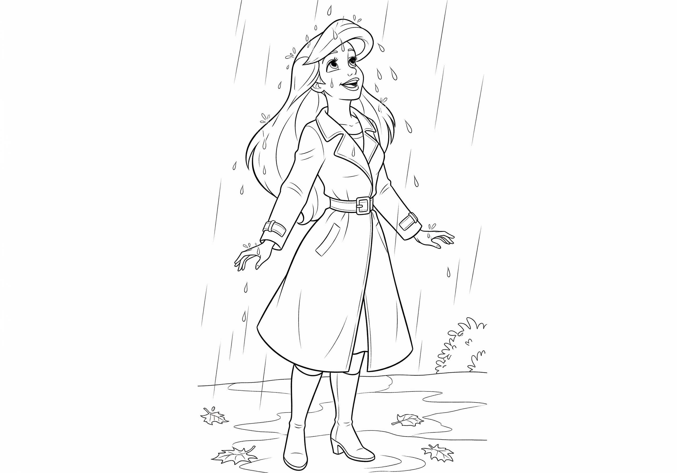 disney princess fall coloring pages