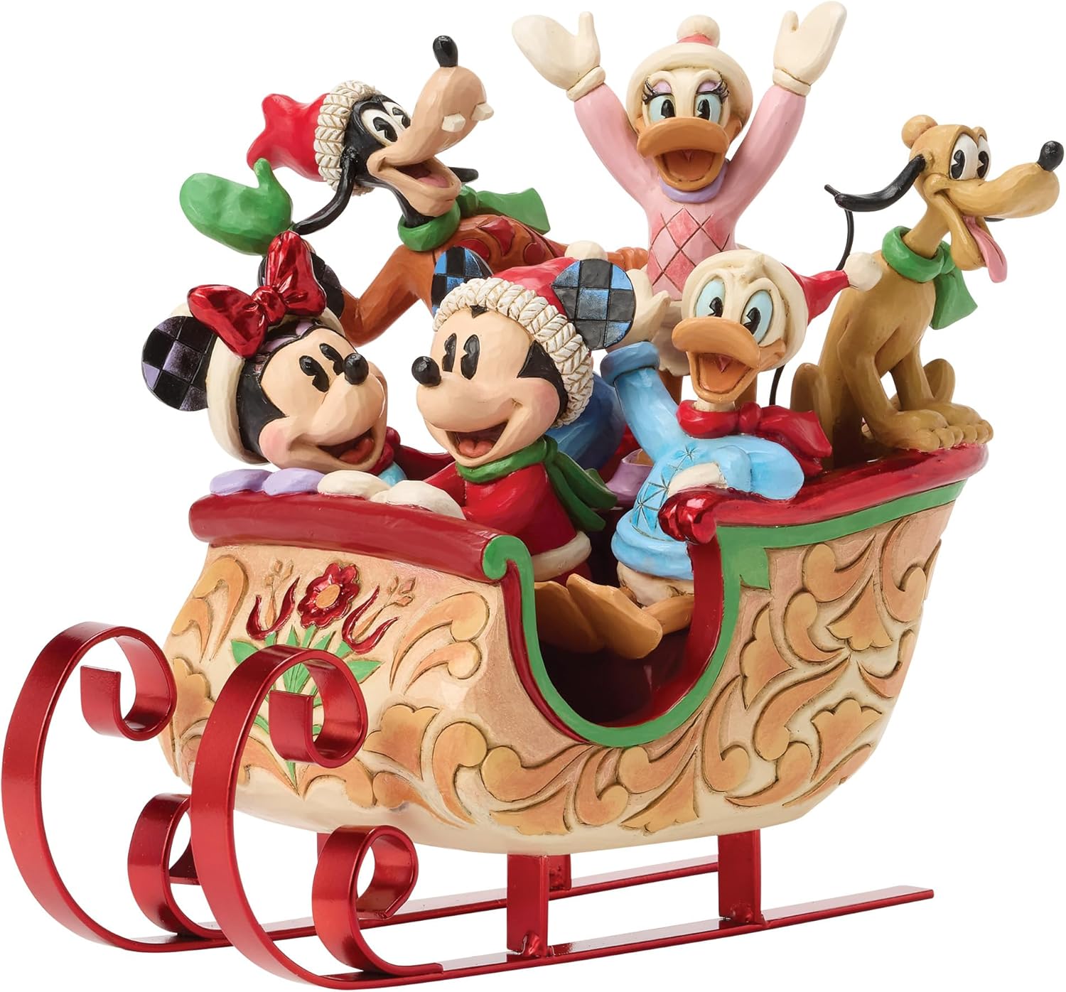 Enesco Disney Traditions by Jim Shore Mickey Mouse and Friends A Sleigh ...