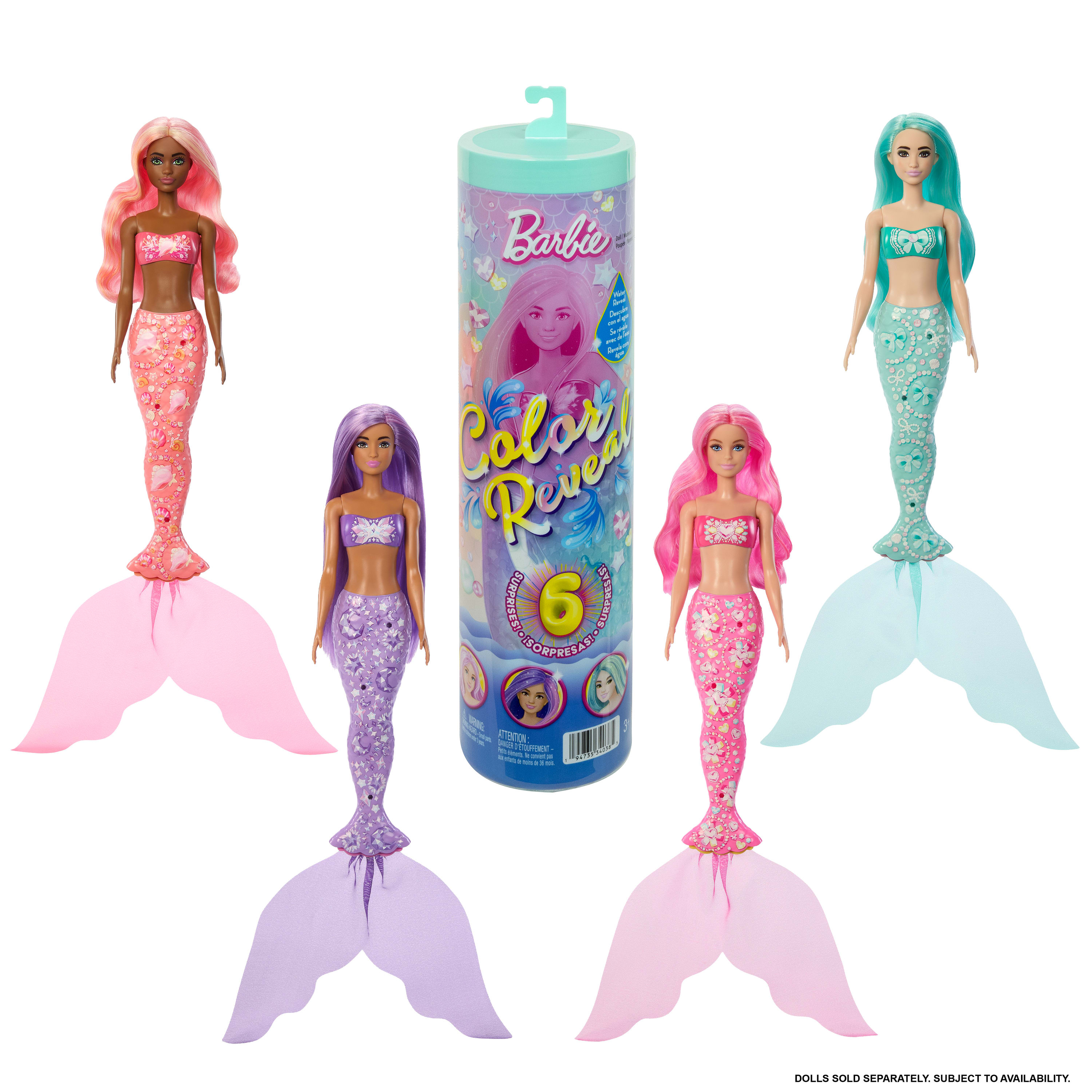 New Barbie Color Reveal Mermaid dolls 2026 - YouLoveIt.com