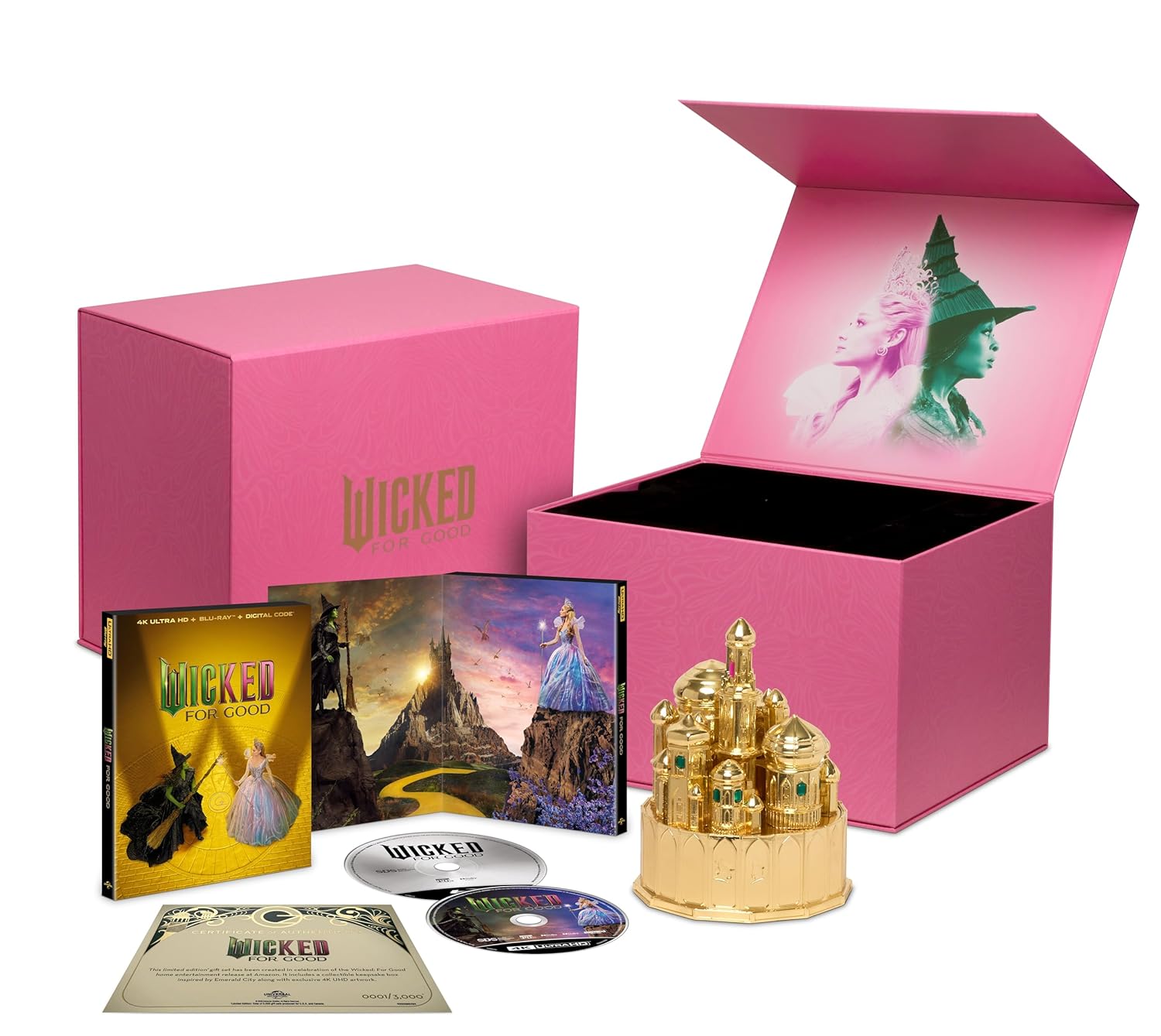 Wicked For Good Amazon Exclusive Giftset 4K Ultra HD, Blu-ray and ...