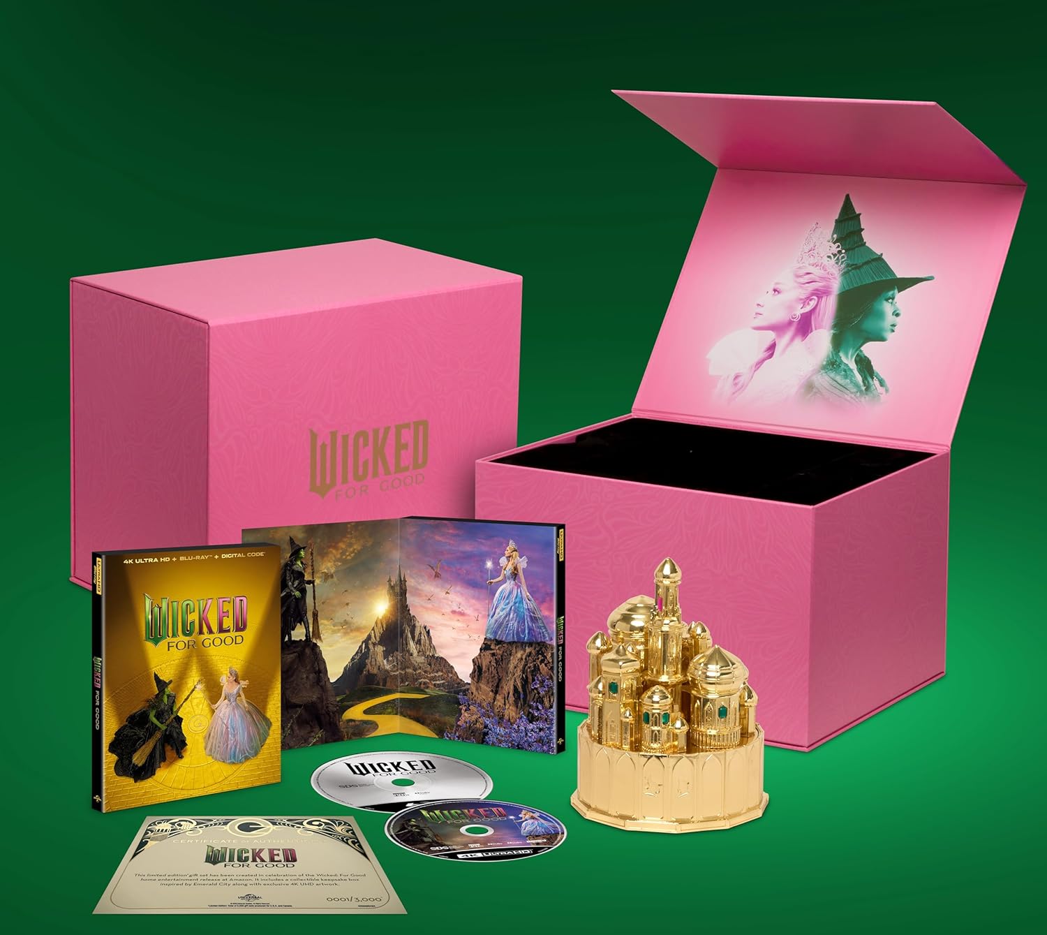 Wicked For Good Amazon Exclusive Giftset 4K Ultra HD, Blu-ray and ...