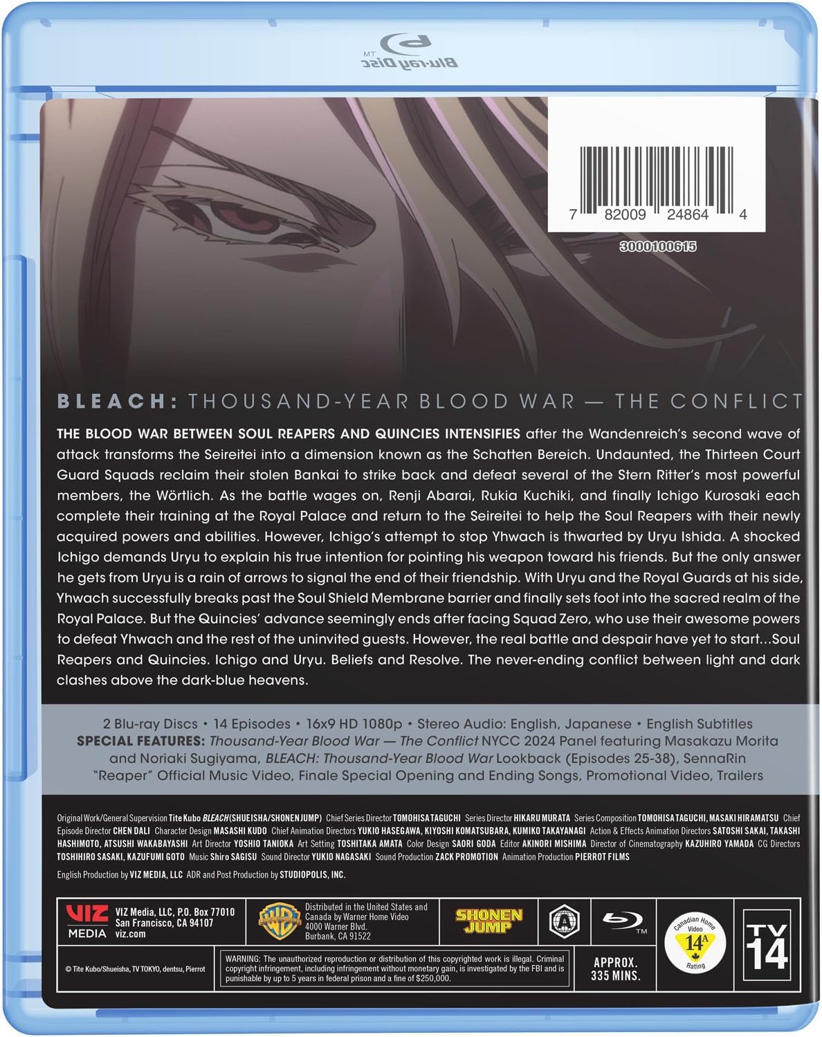 BLEACH Thousand-Year Blood War Part 3 Limited Edition Blu-ray ...