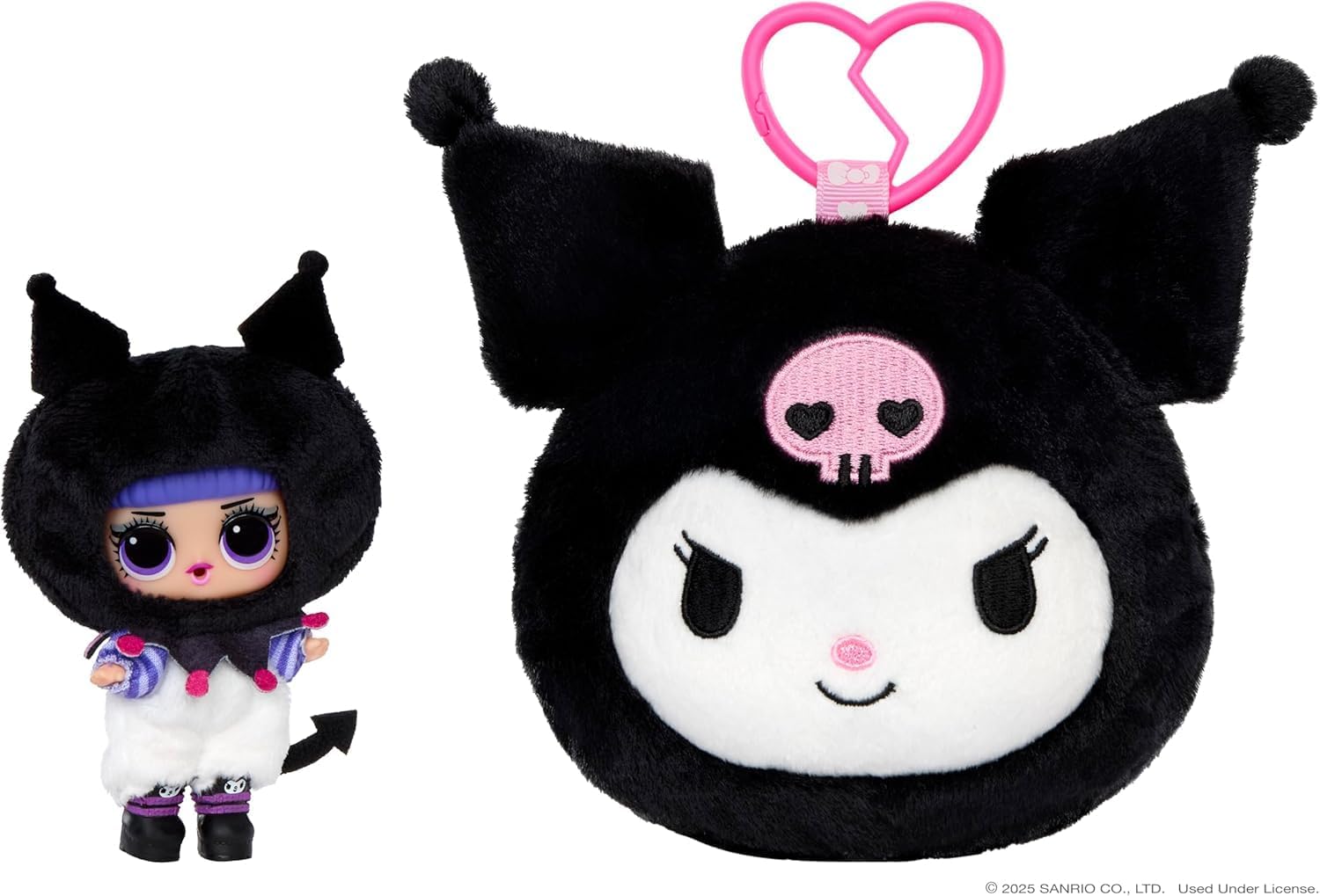 LOL Surprise Loves Hello Kitty Reversible Plush with Matching LOL Tot ...