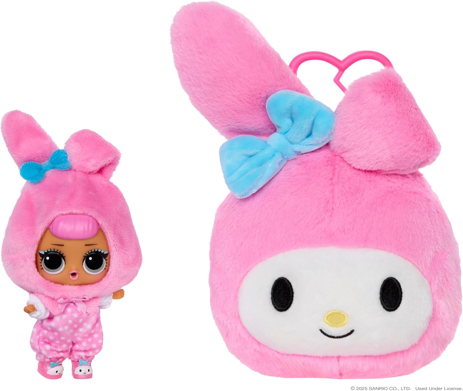 LOL Surprise Loves Hello Kitty Reversible Plush with Matching LOL Tot ...