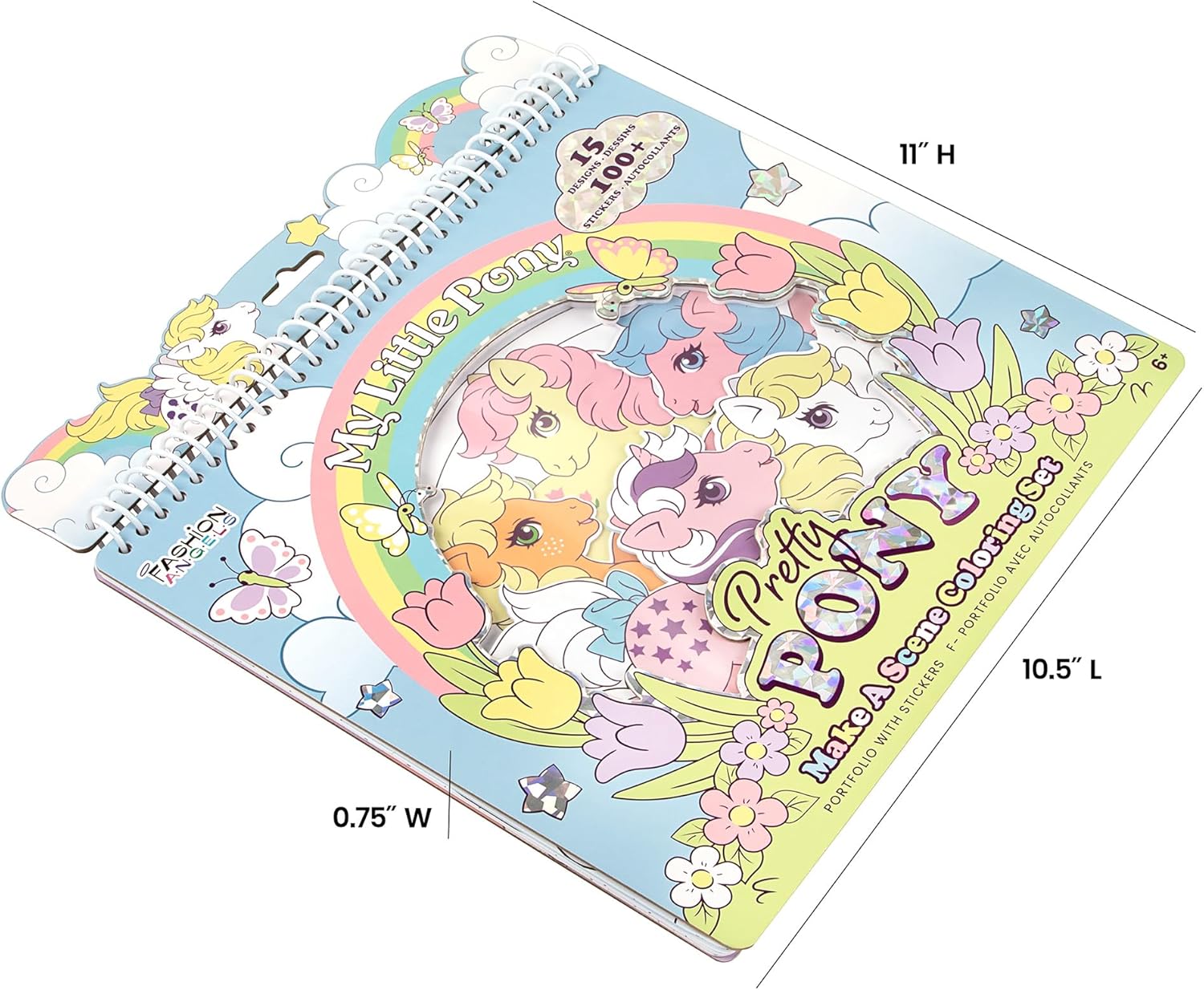 My Little Pony Pretty Pony Make a Scene coloring set with stickers ...