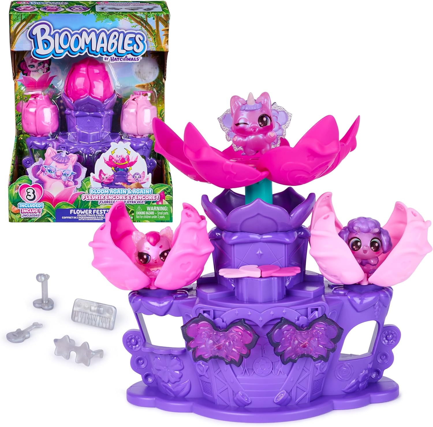 Hatchimals Bloomables Bloom again and again Flower Fest Collectibles ...
