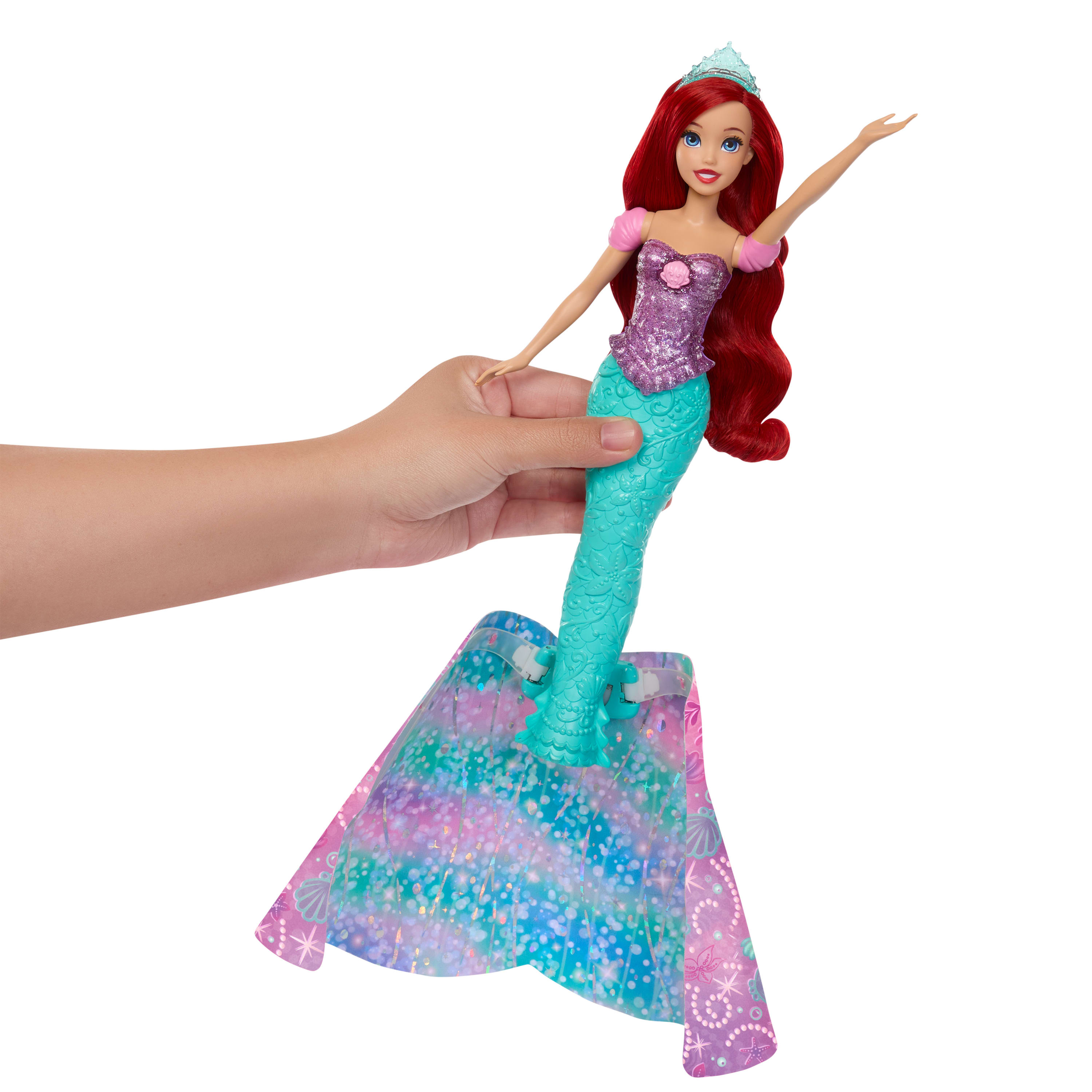 Disney Princess Ariel Human to Mermaid Transforming Fashion Doll ...